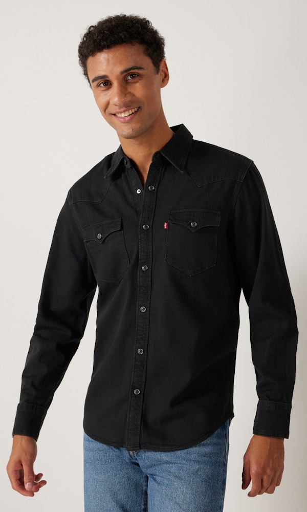 Levi's Barstow Western Standard Svart Skjorta | Herr | Carlings