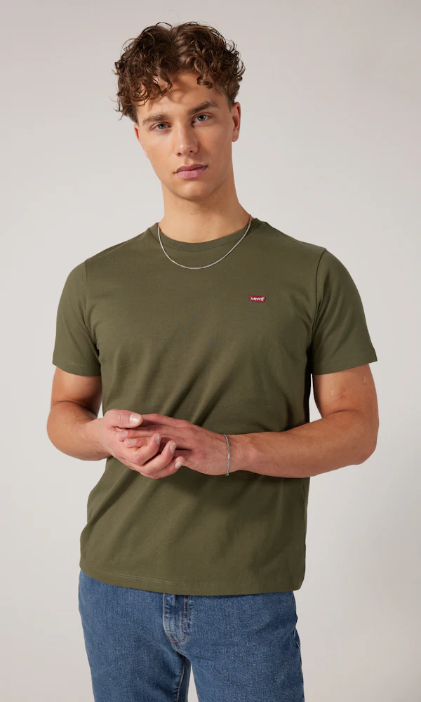 Levi's Original Housemark Tee Grön T-Shirt Mellangrön | Herr | Carlings