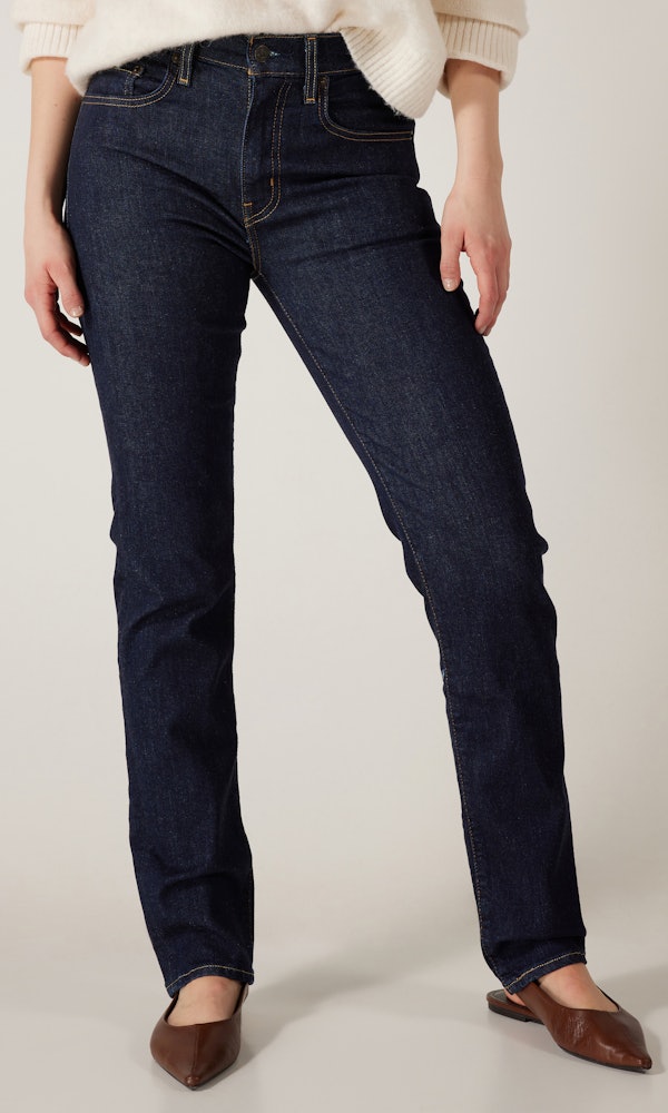 Levi's 724™ High Rise Straight Mörk Blå Jeans Mörkblå | Dam | Carlings