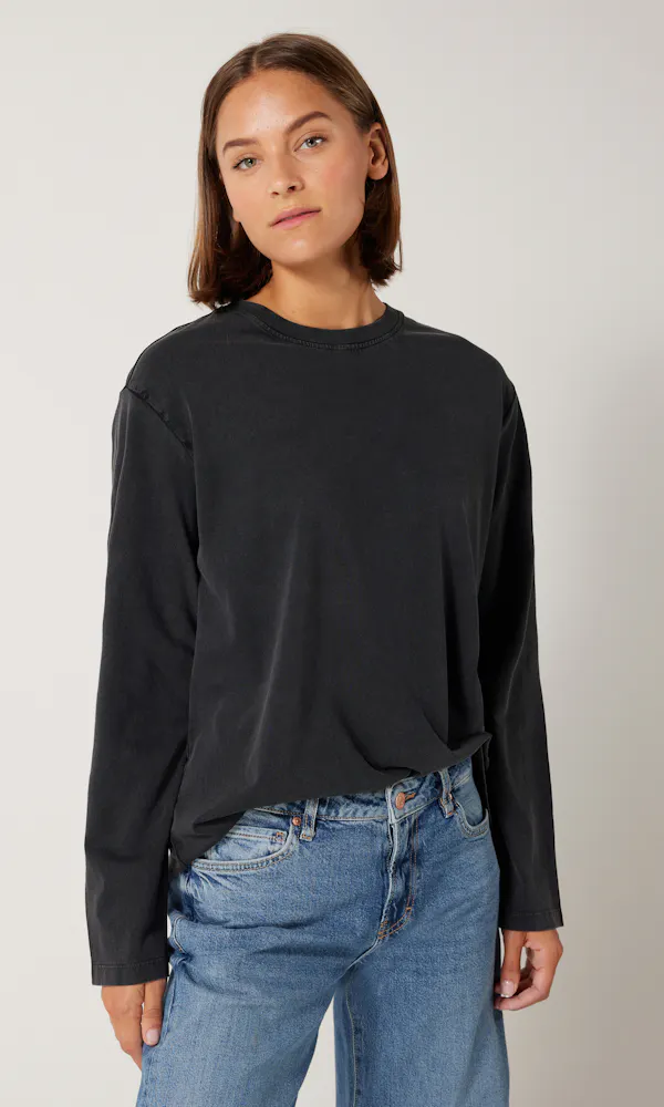Vailent Loose Long Sleeve Mørk grå | Dame | Overdeler - Langermet Carlings