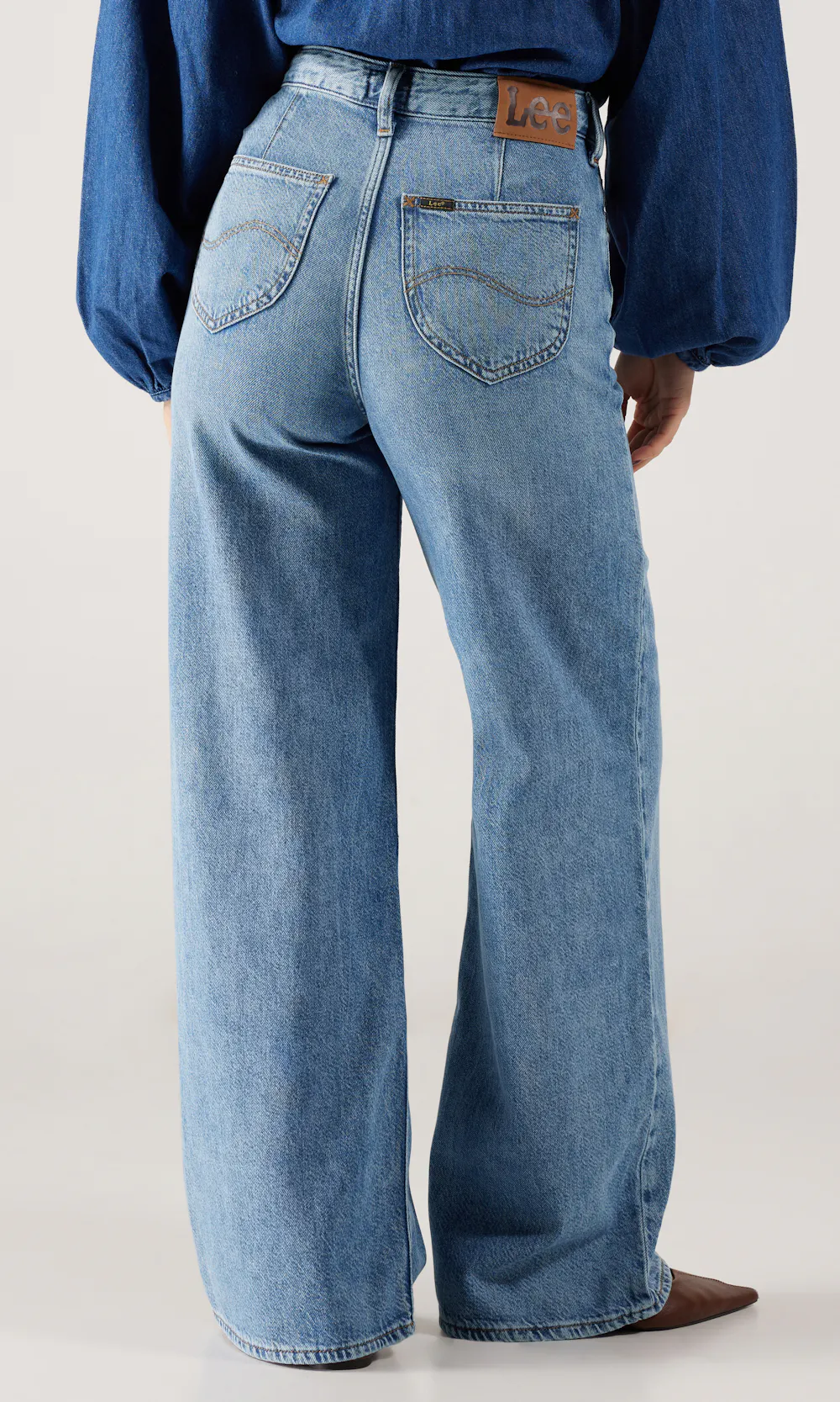 Lee Stella A Line Medium Blå Jeans Mellanblå | Dam | Byxor - Jeans Carlings