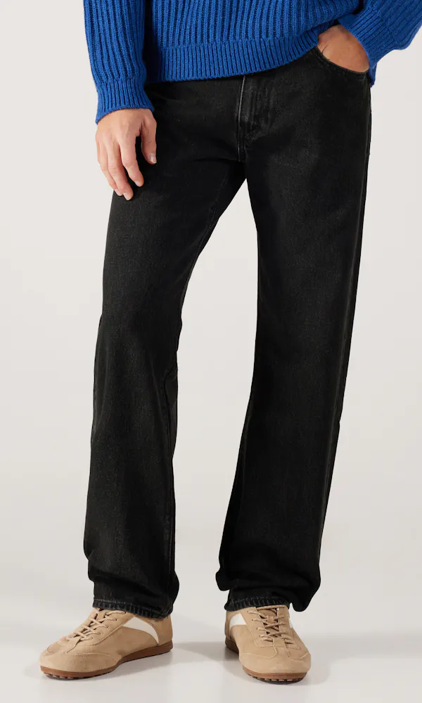 Levi's 555™ Relaxed Straight Mustat Farkut Musta denim | Miehet ...