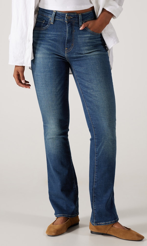 Levi's 725™ High Rise Bootcut Tummansiniset Farkut Keskisininen ...